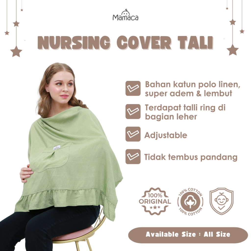 Jual Mamaca Nursing Cover Tali Premium - Apron Menyusui Bayi - Penutup ...