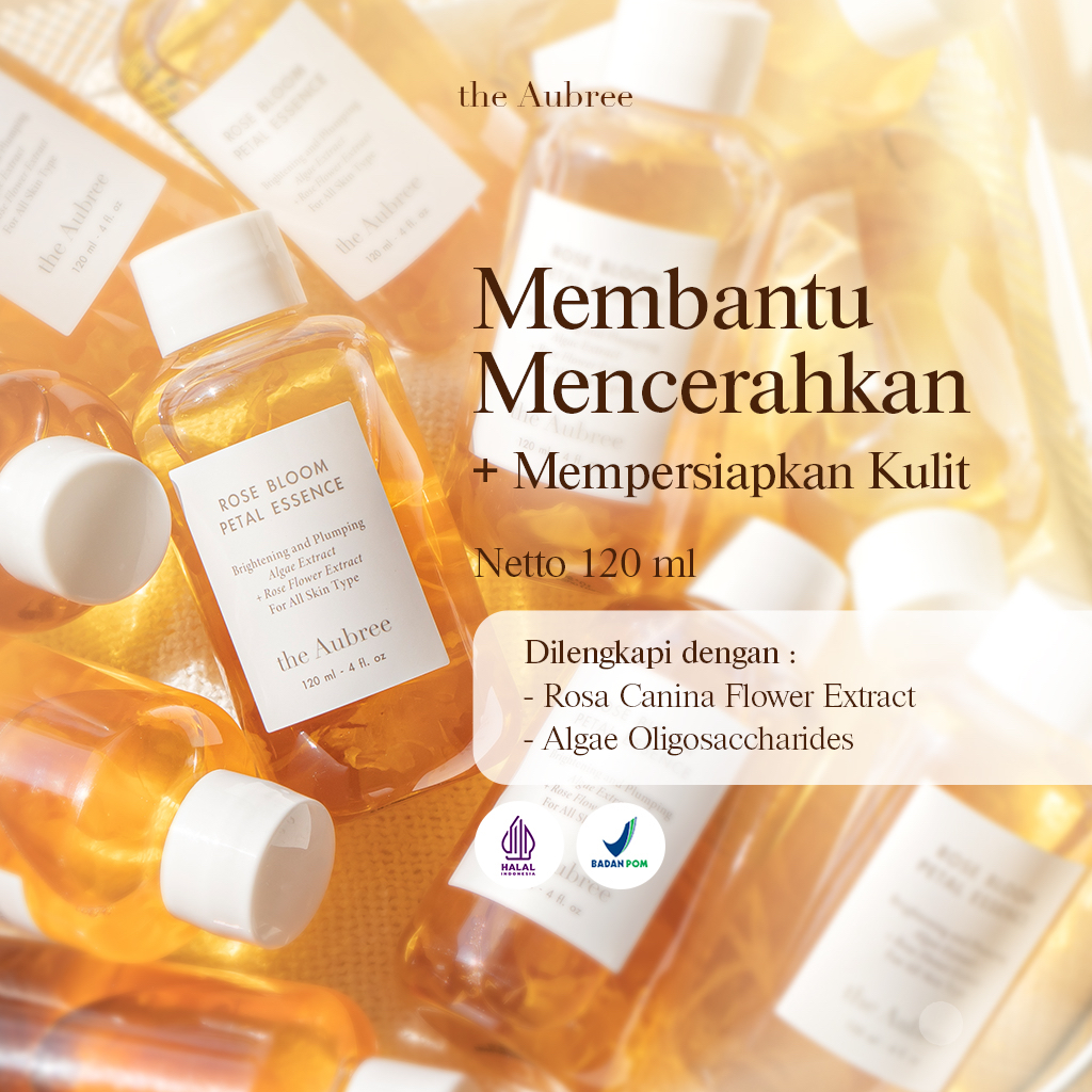 Jual The Aubree Rose Bloom Petal Essence 120 ml Pencerah Wajah | Shopee Indonesia