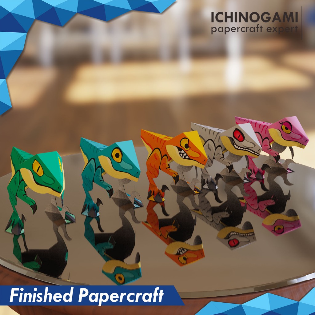 Jual Papercraft (DIY) Raptors Set Ichinogami, Isi 5 pcs | Shopee Indonesia