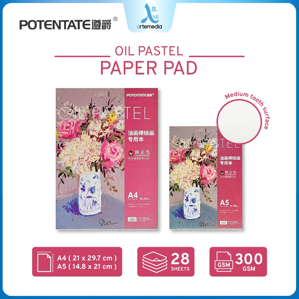 Jual Potentate Oil Pastel Paper Sketch Pad Kertas Gambar | Shopee Indonesia
