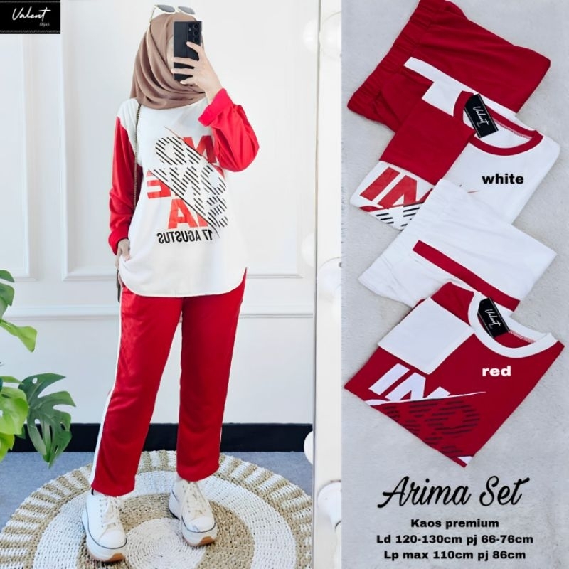 Jual Arima Set • Elvo Set • Garuda Set • Original Valent • Setelan Kemerdekaan • | Shopee Indonesia