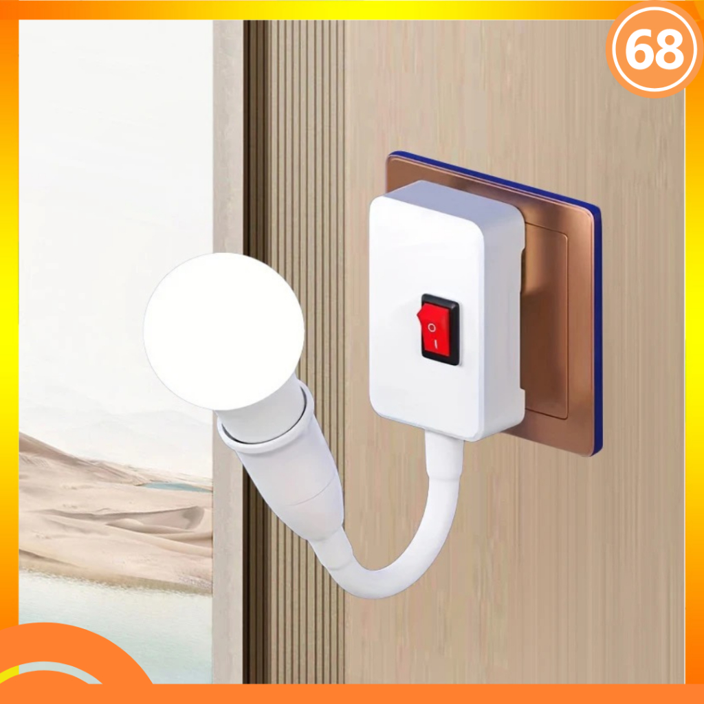 Jual [COD] Fitting Lampu Flexible E27 Fitting Lampu Colok + Saklar On ...