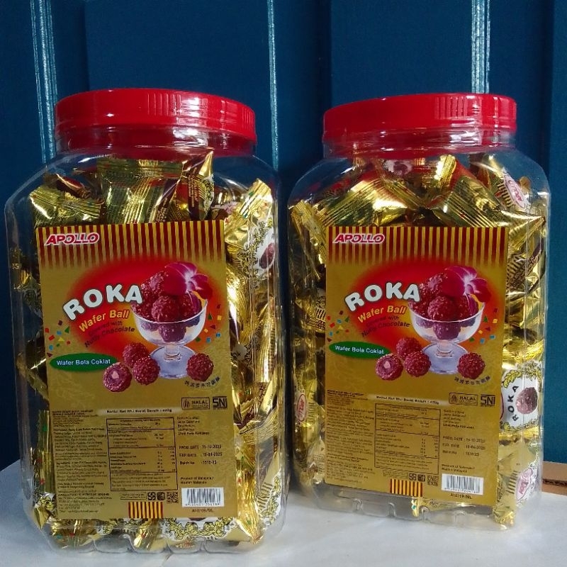 Jual Coklat roka wafer isi 80 pcs/Apollo coklat wafer roka ball toples ...