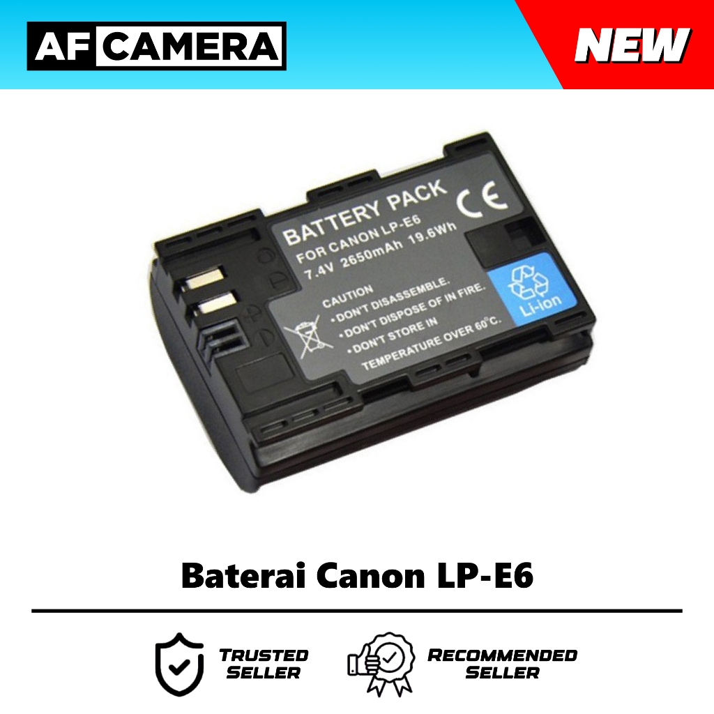 Jual Baterai Canon LP E6 Battery LP-E6 EOS 60D 70D 80D 5D 6D 7D | Shopee Indonesia