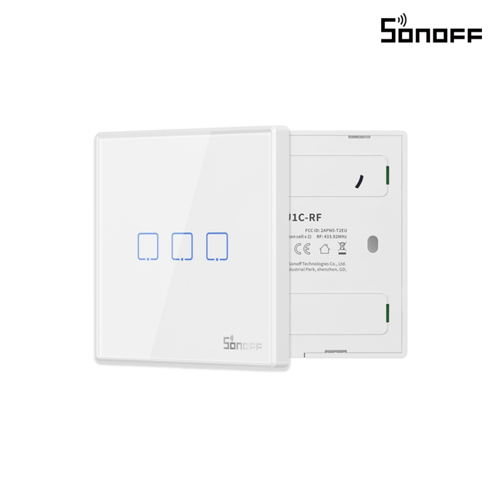Jual Sonoff Smart Wall Switch T2EU3CRF Saklar Radio Frekuensi Saklar ...