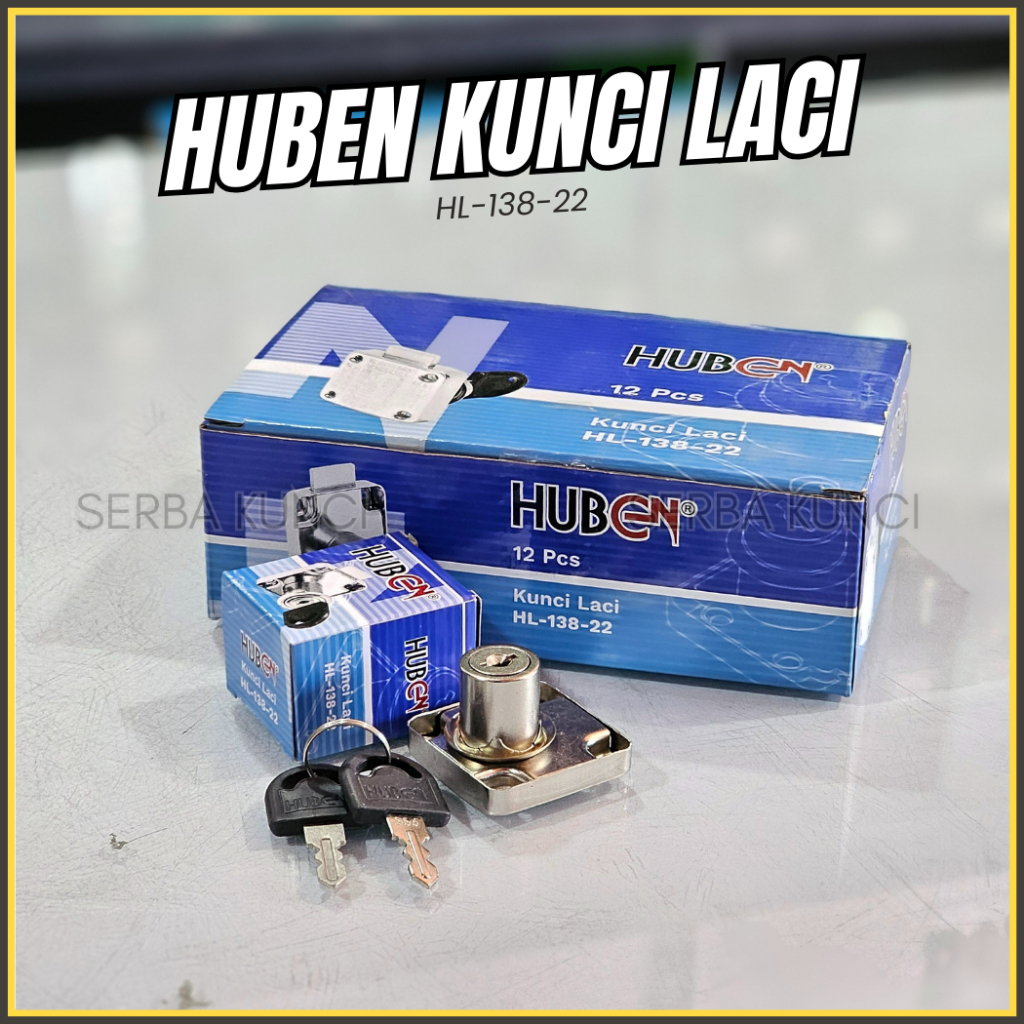 Jual Kunci Laci Huben 138-22 Drawer Lock Kunci Loker Kabinet Laci ...