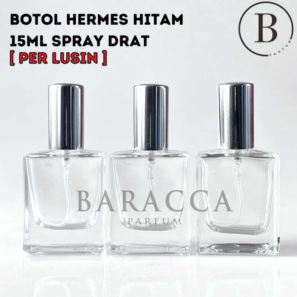 Jual KODE O39U Botol Parfum Hermes 15ML Drat Tutup Silver Botol Parfum ...