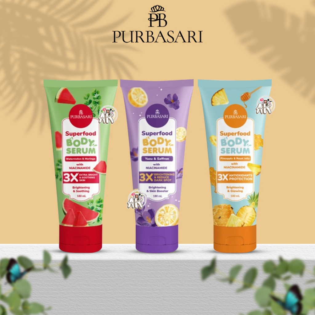 Jual PURBASARI SUPERFOOD BODY SERUM 180ML SERIES ( WATERMELON ...