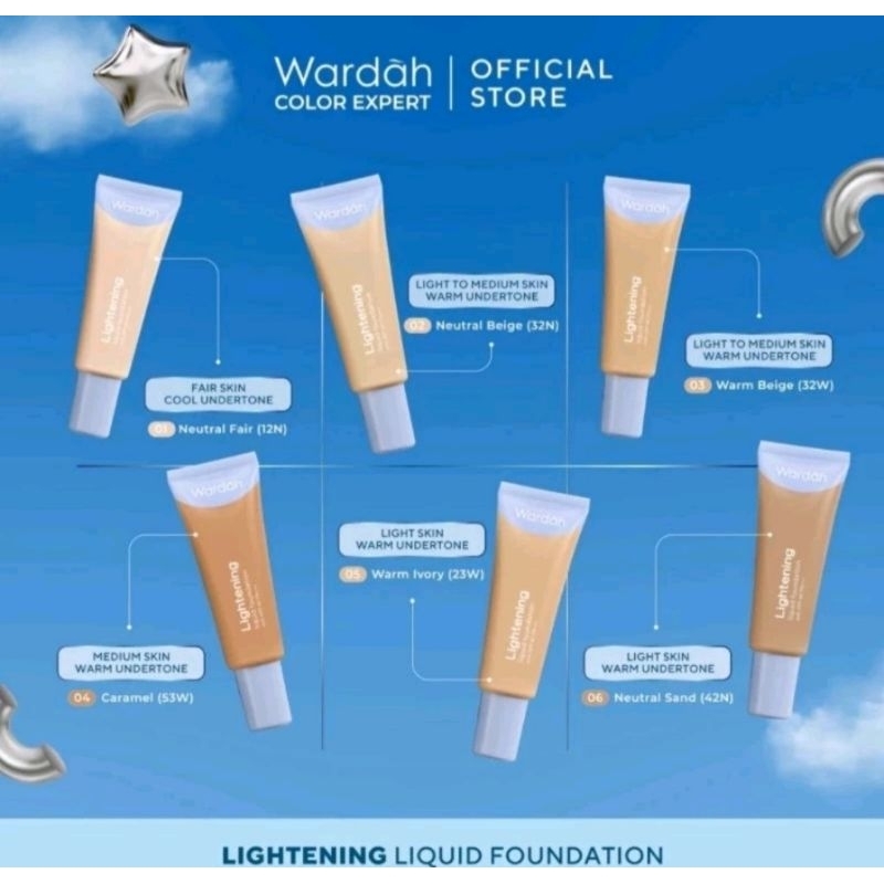 Jual WARDAH LIGHTENING LIQUID FOUNDATION 25 ML | Shopee Indonesia