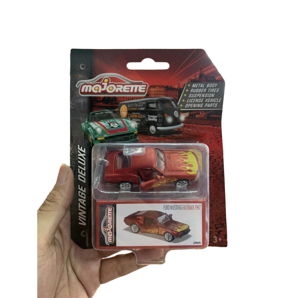 Jual Majorette Vintage Deluxe Ford Mustang Fastback 1967 | Shopee Indonesia