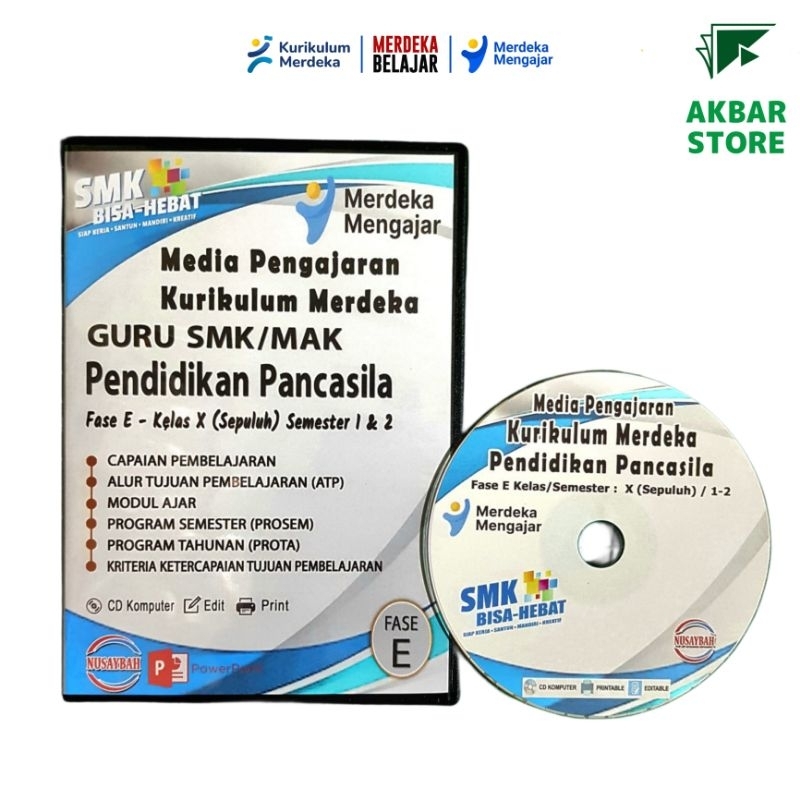 Jual Perangkat Pembelajaran SMK Kelas X (Sepuluh) PENDIDIKAN PANCASILA Kurikulum Merdeka ...