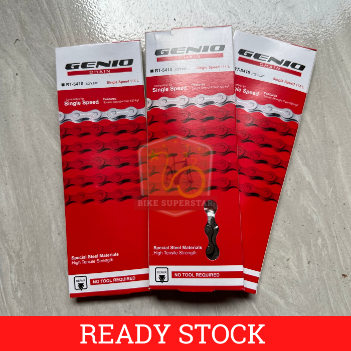 Jual Rantai Sepeda GENIO Single 1 Speed 114L BMX CTB Fixie Mini Lipat ...