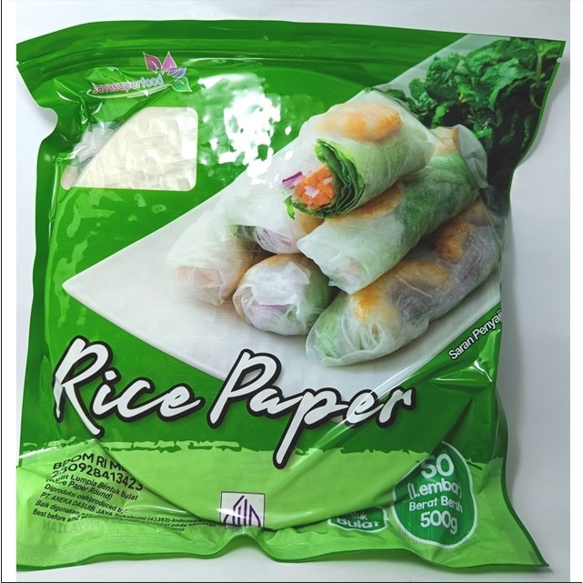 Jual Rice Paper Bulat 500 g isi 50 lembar - Banh Trang 22cm - Kulit ...