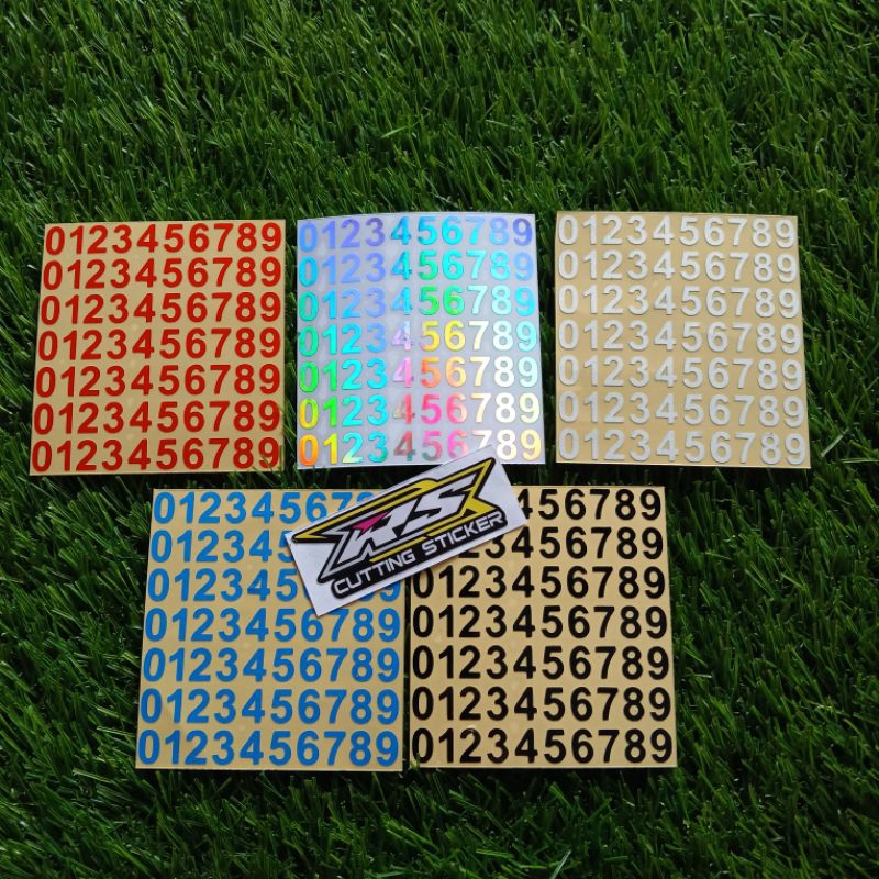 Jual sticker angka sticker cutting | Shopee Indonesia