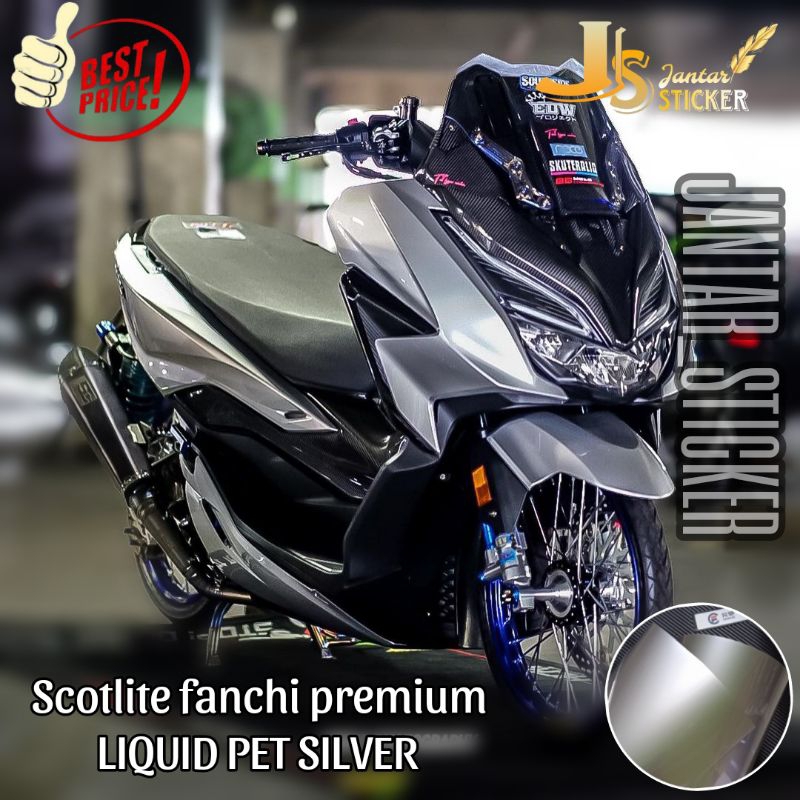 Jual Sticker Scotlite Liquid Silver Pet Merk Fanchi Lebar 50 cm ...