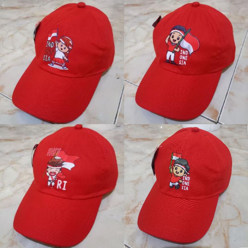 Jual Topi Anak HUT RI 80 / Topi Anak Kemerdekaan Merah Putih | Shopee ...
