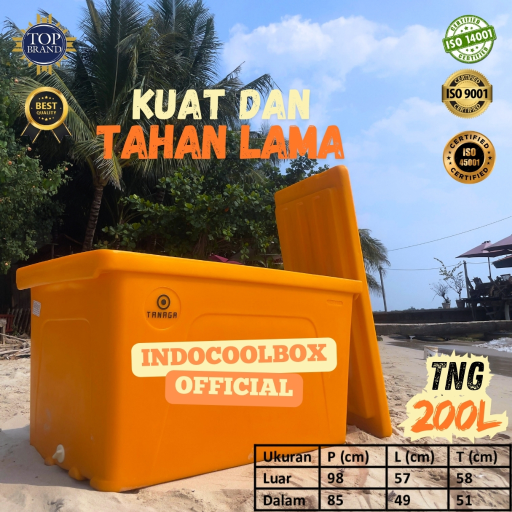 Jual Cooler Box Tanaga 200 Liter Termos Es Kotak Tempat Es Batu Daging ...