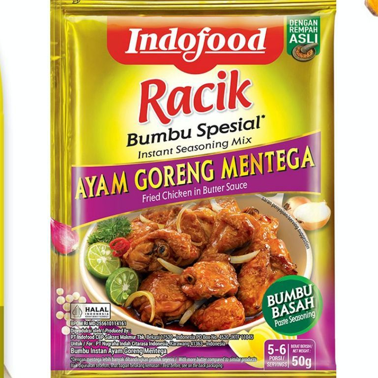 Jual RACIK AYAM GORENG MENTEGA 50gr BUMBU MASAK INSTAN INDOFOOD ...