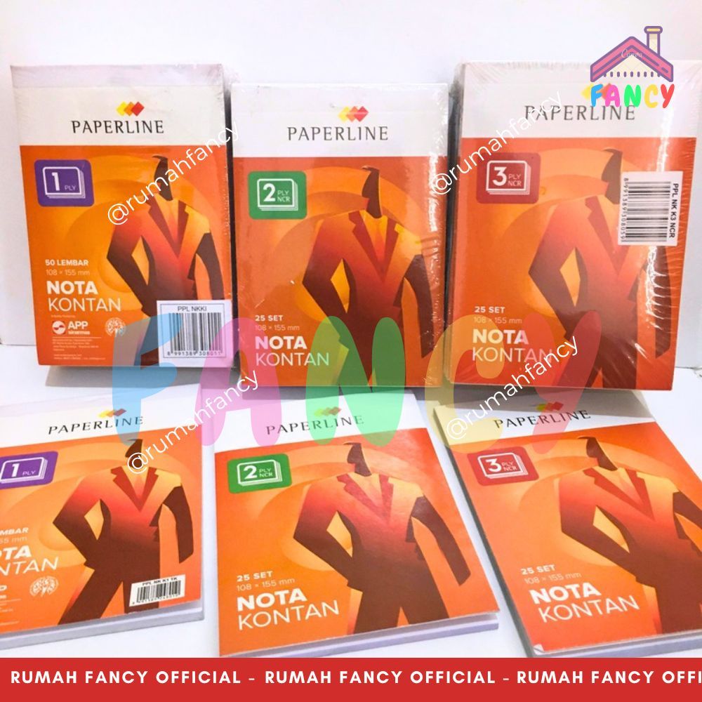 Jual Buku Nota /Buku Kas Kontan PAPERLINE/AF NCR Nota Besar/Kecil 1-3 ...