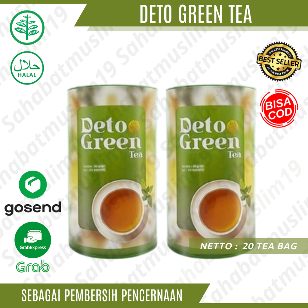 Jual Deto Green Tea Original Teh Detox Pembersih Pencernaan Usus Asli ...