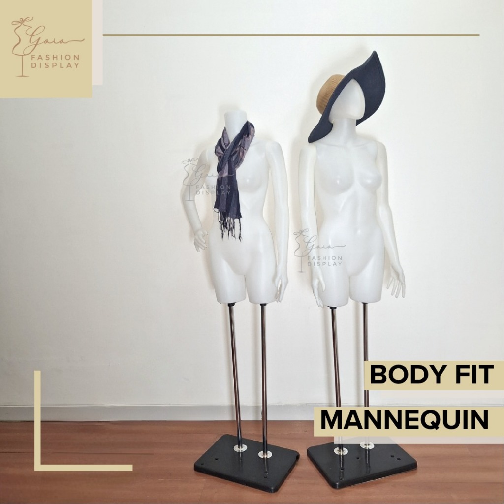 Jual Patung Manekin Plastik Cewe Body Fit Setengah Badan Wajah Alien ...