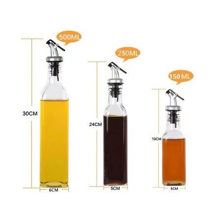 Jual Botol Kaca Tempat Bumbu Botol Minyak Goreng Kaca Stainless Steel ...