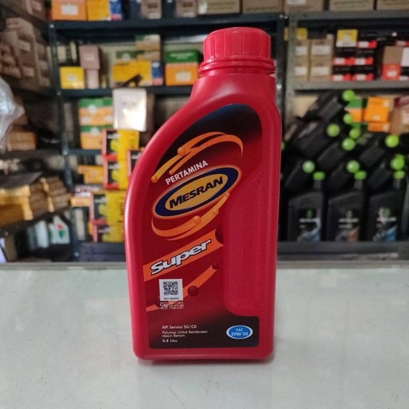 Jual Oli mesran 20w-50 0.8L/ Oli mesran super Pertamina | Shopee Indonesia