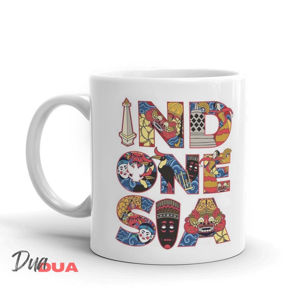 Jual Gelas Mug Indonesia Culture Font Indonesia Tulisan Mug | Mug ...
