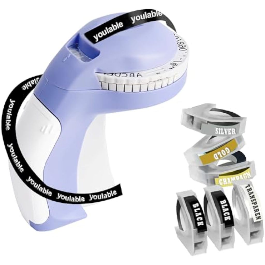 Jual Manual Label Printer B90 Typewriter 9mm 3D Embossing Label Tape ...