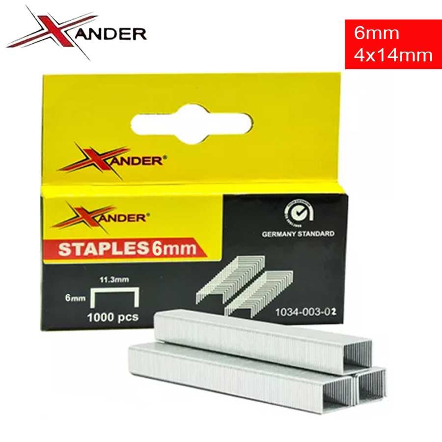 Jual Isi Staples Tembak 6 - 8 mm Original Xander Untuk uk. 4x14 mm ...