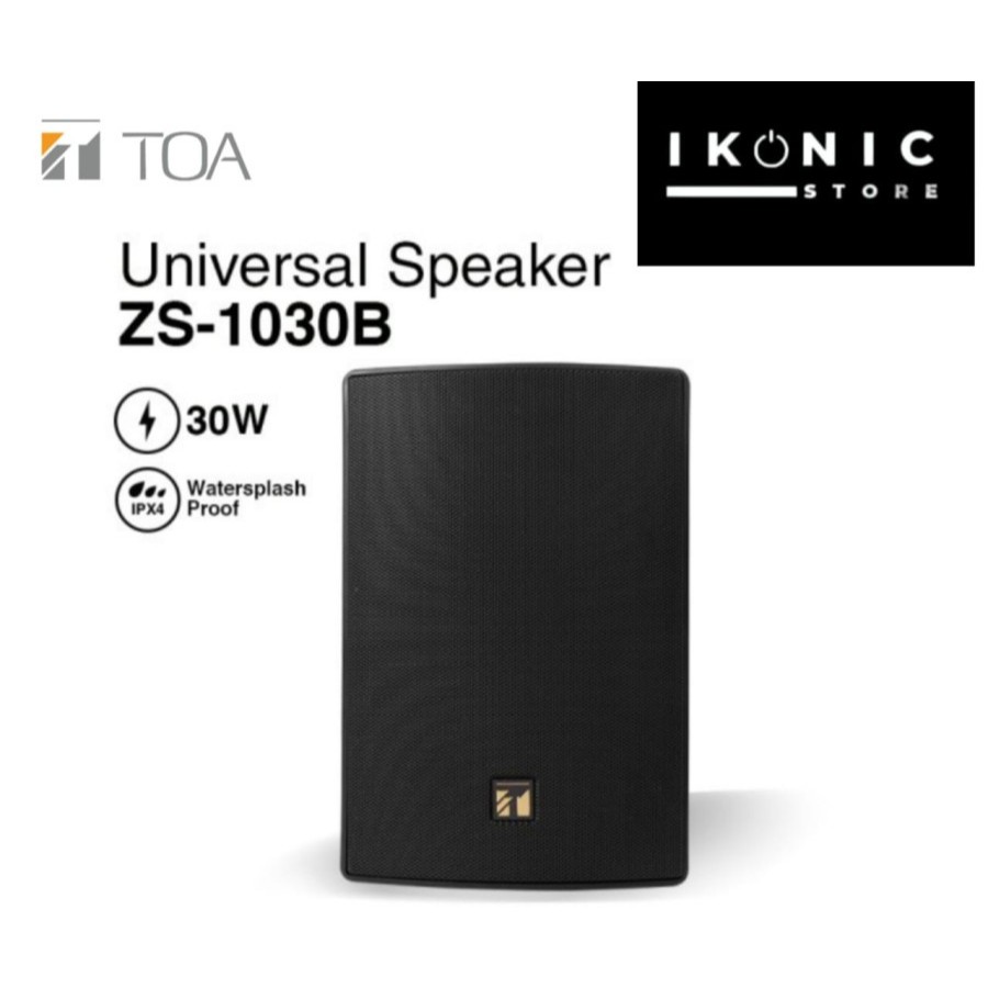 Jual IKONIC Speaker TOA ZS 1030B 30 Watt UNIVERSAL Speaker Wall Speaker Woofer Garansi Resmi TOA ...