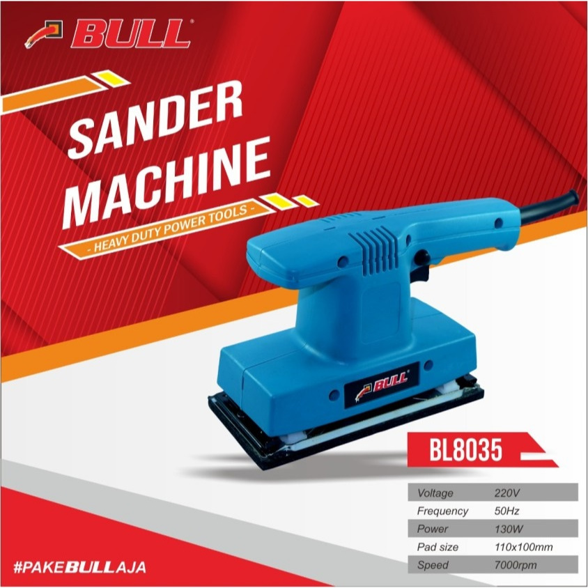 Jual [BL8035] BULL Mesin Amplas - Sander Machine BL8035 130watt ...