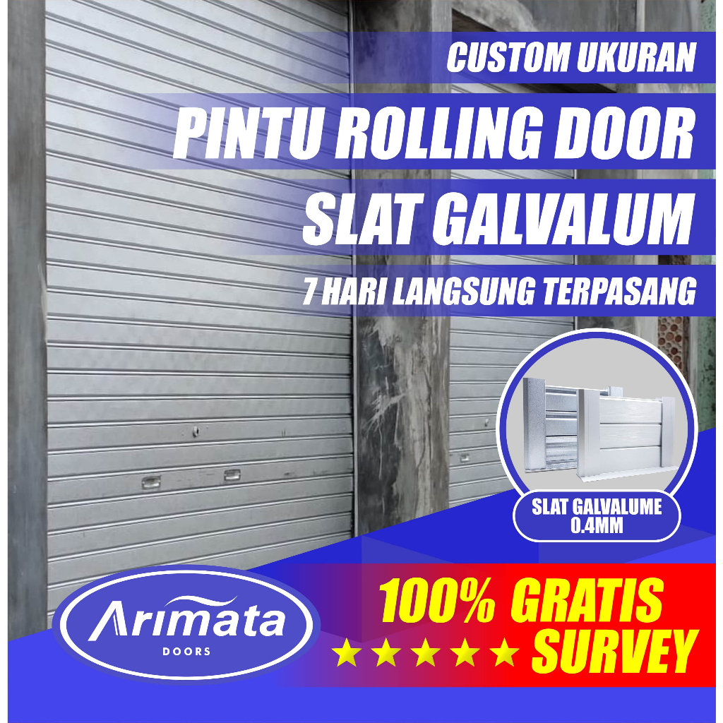 Jual Pintu Rolling Door Slat Galvalum | Shopee Indonesia