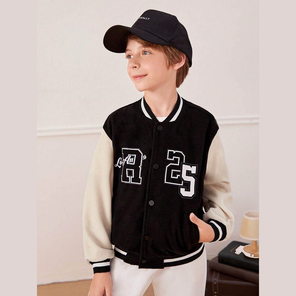 Jual Jaket Sweater Bomber Varsity Anak Laki Laki Perempuan Cowok Cewek ...