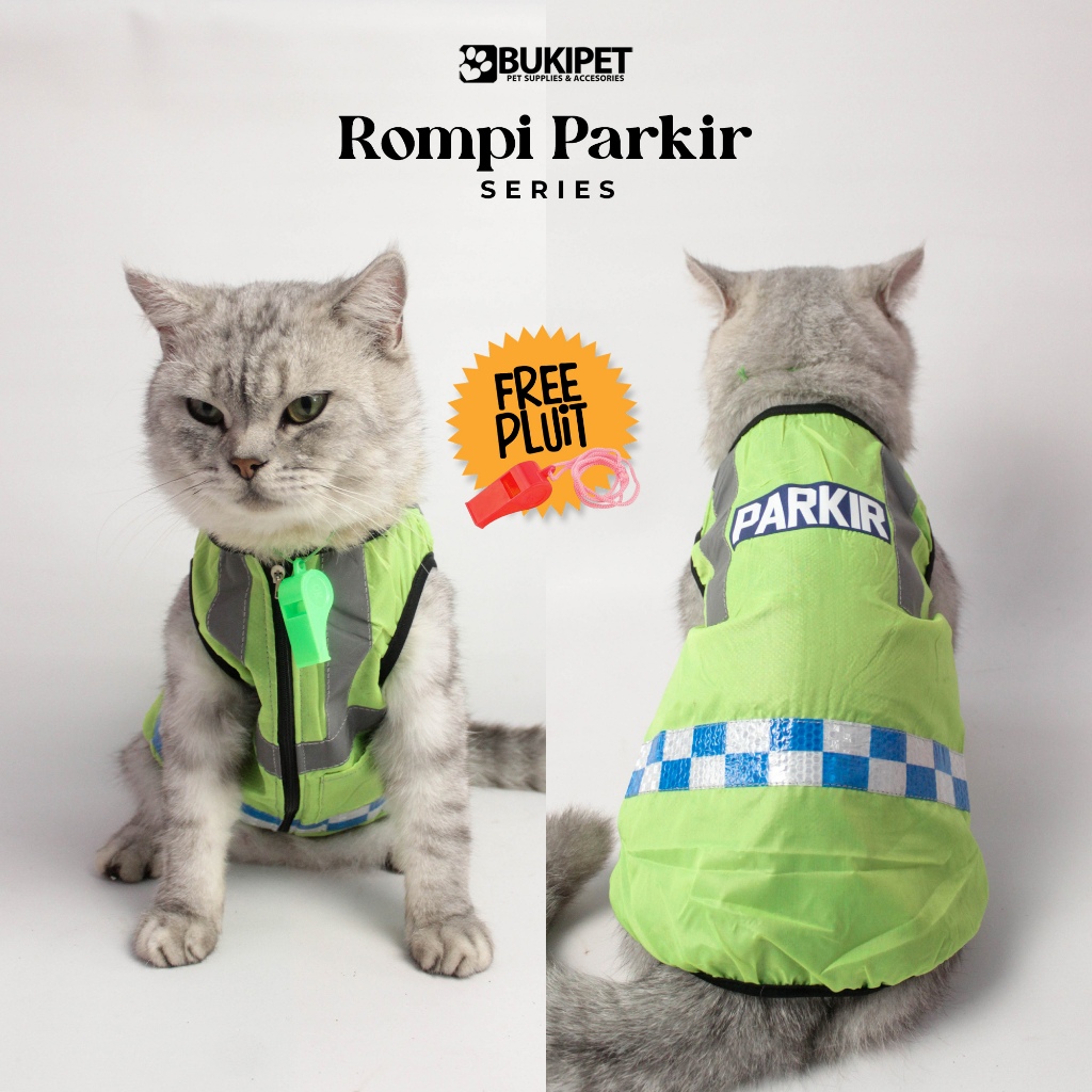 Jual Baju Kucing Anjing Lucu Cowok Cewek Murah - Cat Parking Vest Bukipet | Shopee Indonesia