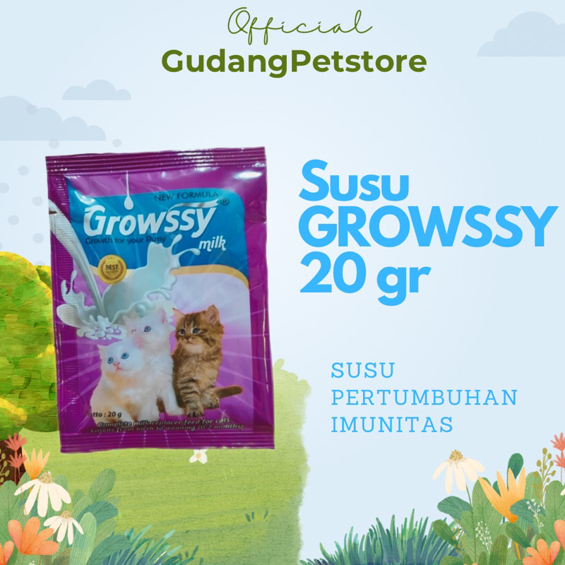 Jual Susu kucing GROWSSY untuk kitten dan adult | Shopee Indonesia