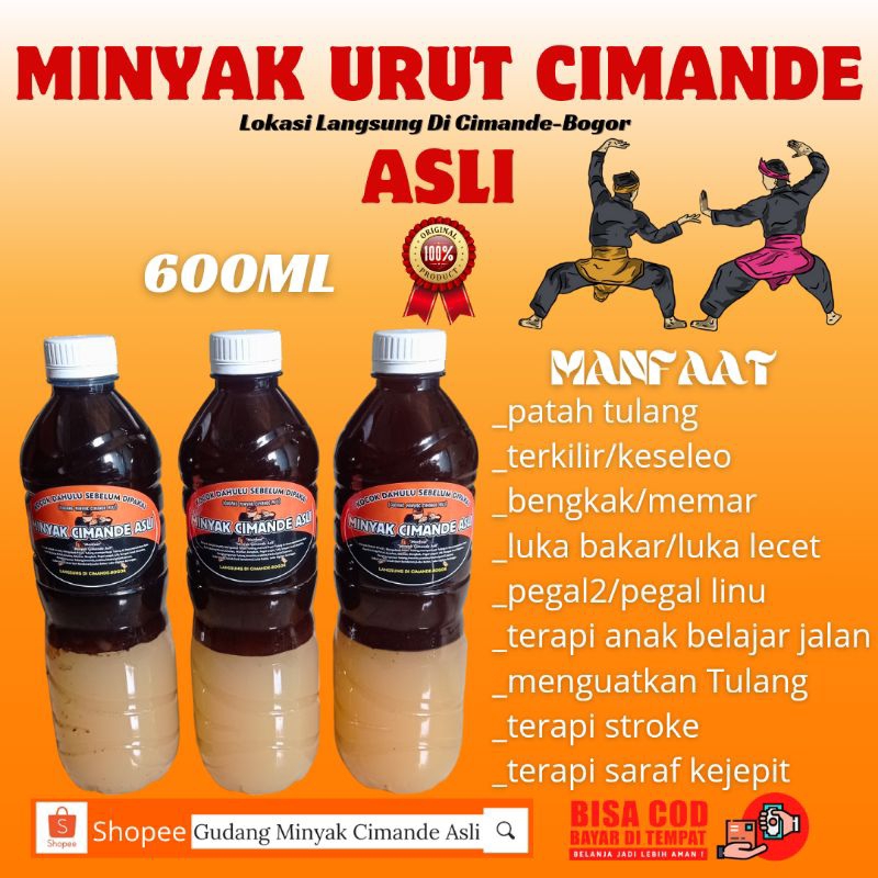 Jual Minyak Urut Cimande Asli 600ml,100%original | Balur Cimande ...