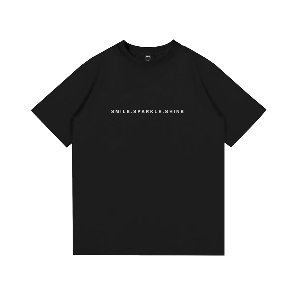 Jual Fairgoods Kaos - Smile Sparkle Shine - Hitam | Shopee Indonesia