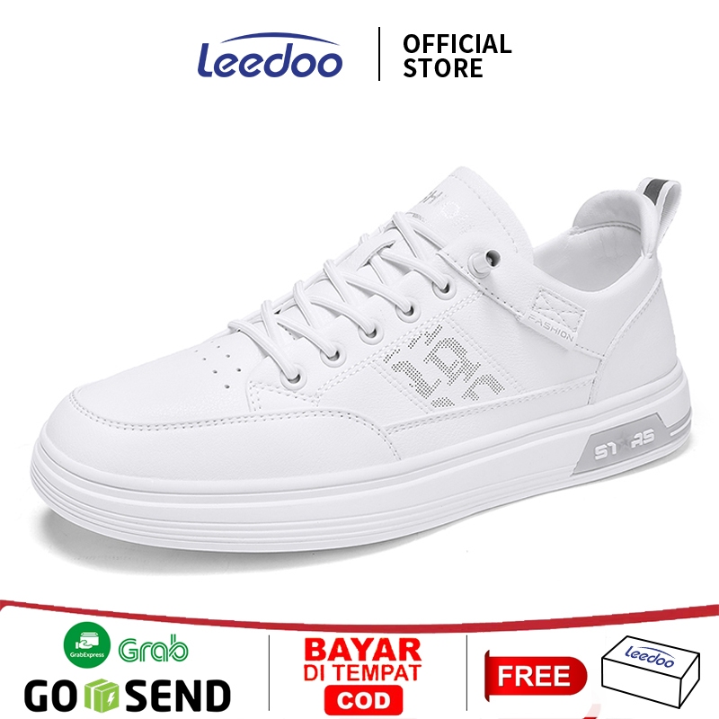 Jual Leedoo Sepatu Cowok Bahan Kulit Sepatu Kerja Formal Kekinian Sepatu Sneakers Pria Casual ...