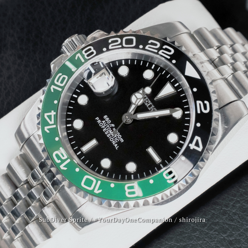 Jual Shirojira Seikomod Submariner Sprite Automatic NH35 | Shopee Indonesia