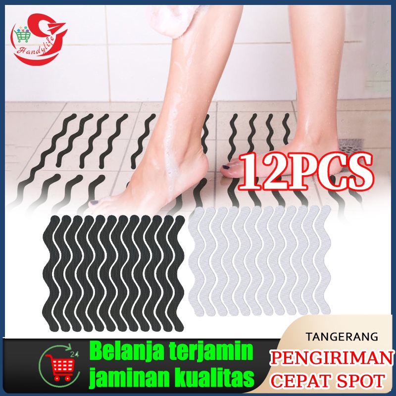 Jual 12pcs Stiker Antislip Toilet/Tempelan Anti Slip Toilet, Bathup ...