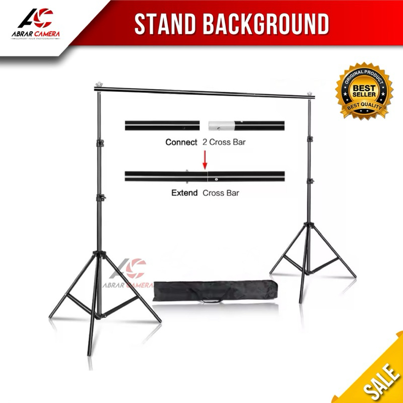 Jual Stand Backdrop / Background Foto Studio 2x3meter Aksesoris Kamera ...