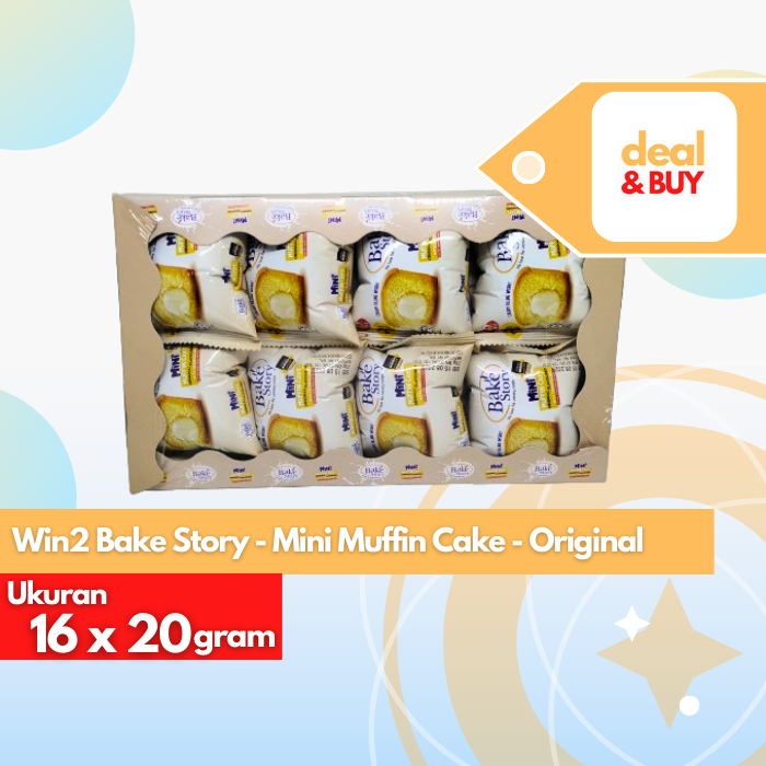 Jual Win2 Bake Story Mini Muffin Cake Original Flavoured with Cream ...