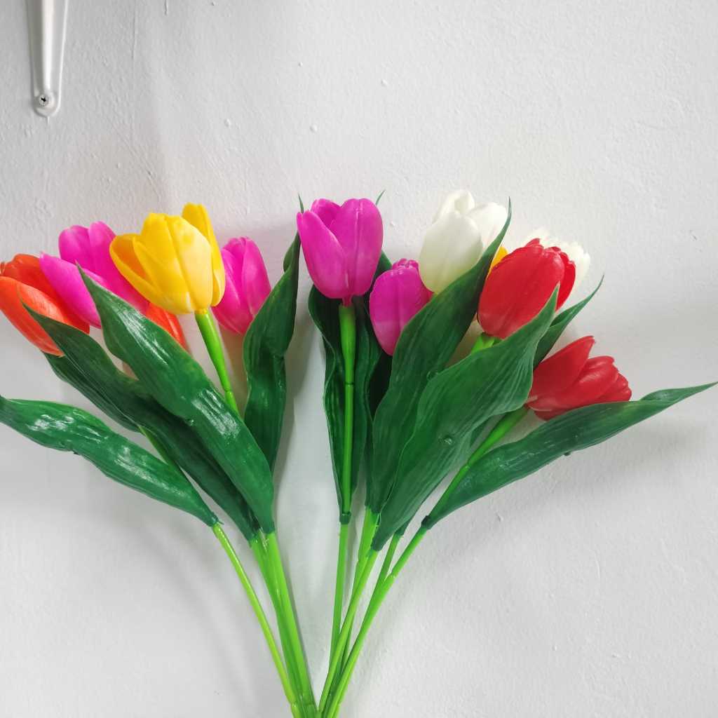 Jual 1 Lusin= 12 Tangkai /Bunga Tulip/Bunga Tulip Plastik/Tanaman Hias ...