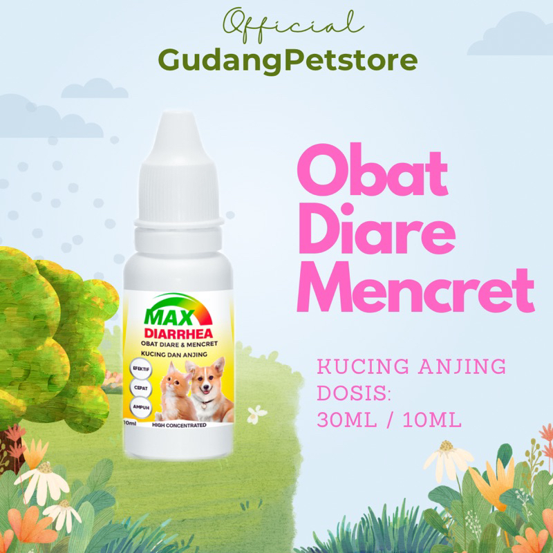 Jual Obat Diare Kucing Anjing MAX DIARRHEA Obat diare mencret kembung ...