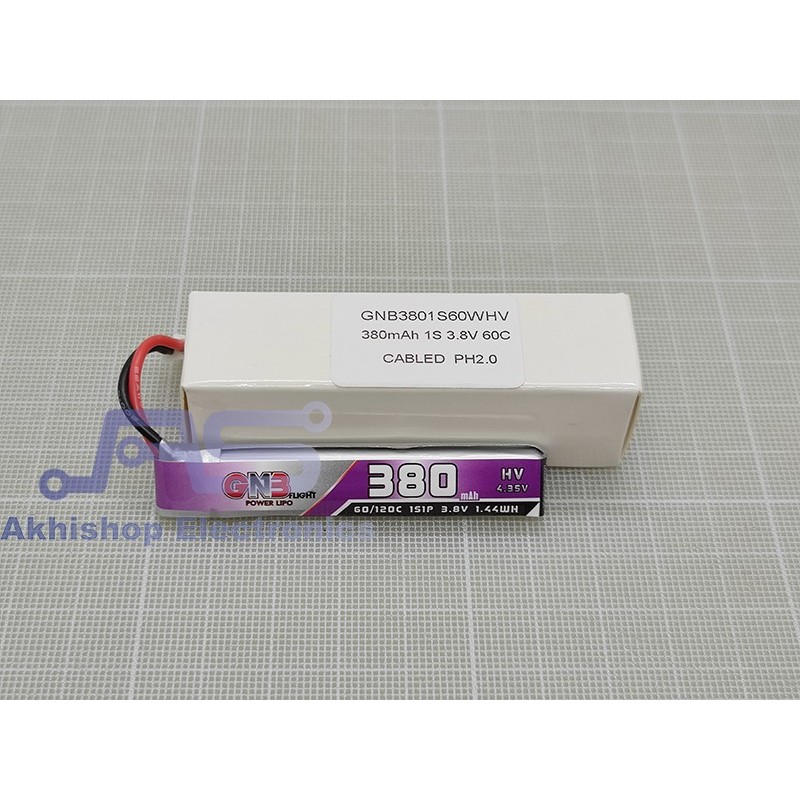 Jual Gaoneng GNB Lipo Battery HV 300mah 1S 3.8V 30C PH2.0 Cable | Shopee Indonesia