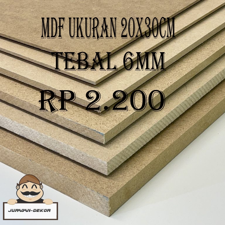 Jual Papan MDF 6mm ukuran 20CmX30 Cm | Shopee Indonesia