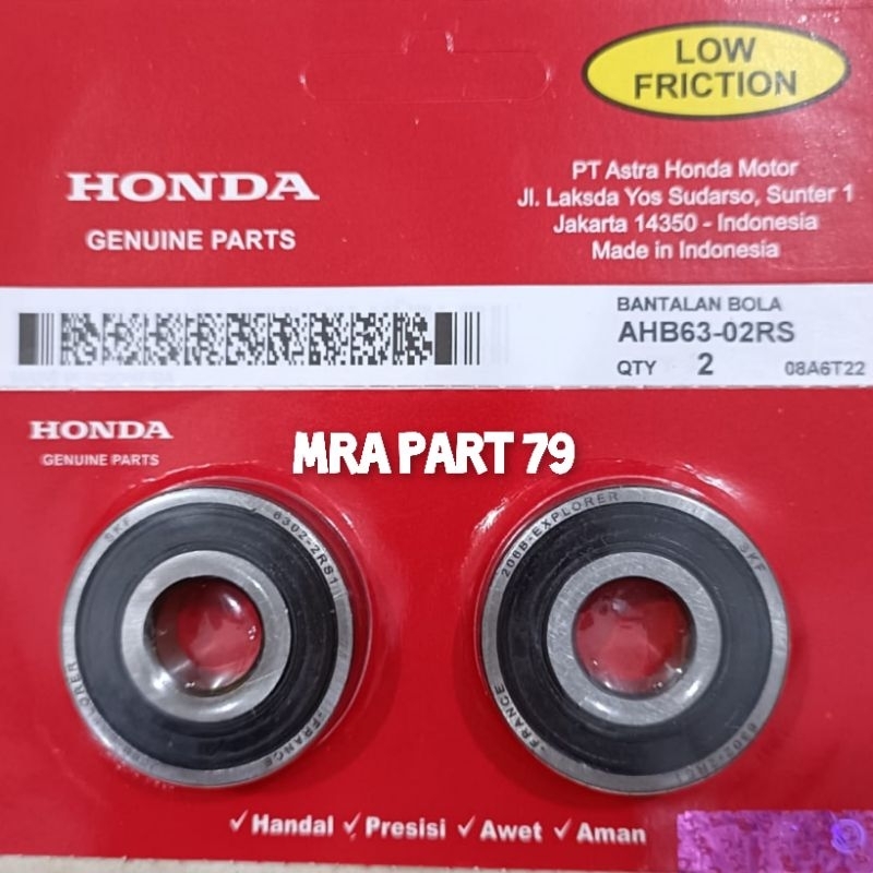 Jual Bearing Roda Belakang 6302RS (2PCH) CB150R StreetFire old, CBR150 ...