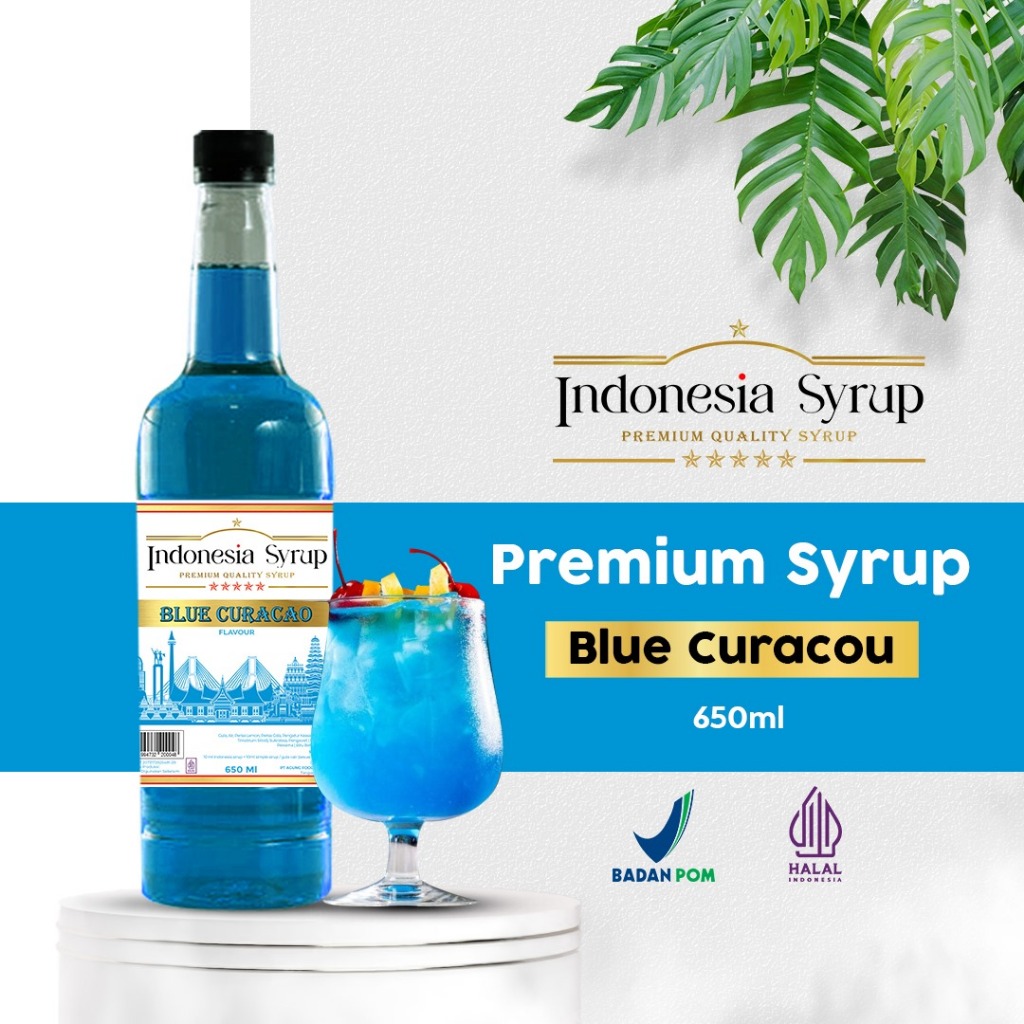Jual Sirup Premium Rasa Blue Curacao Minuman Sirop Flavoured Syrup ...