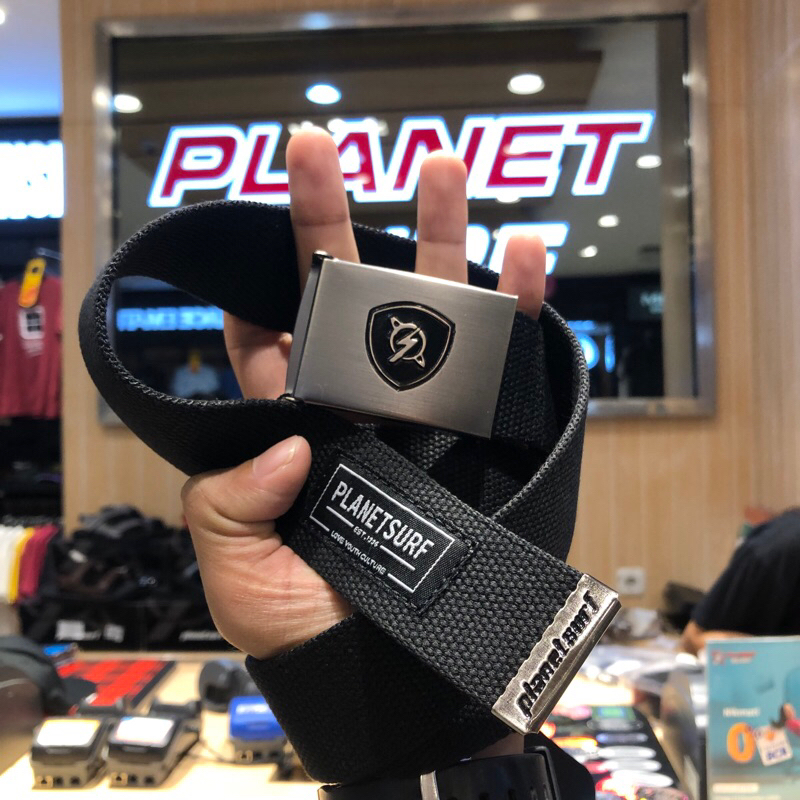 Jual Ikat Pinggang Planetsurf Belt Original Grill webbing black ...